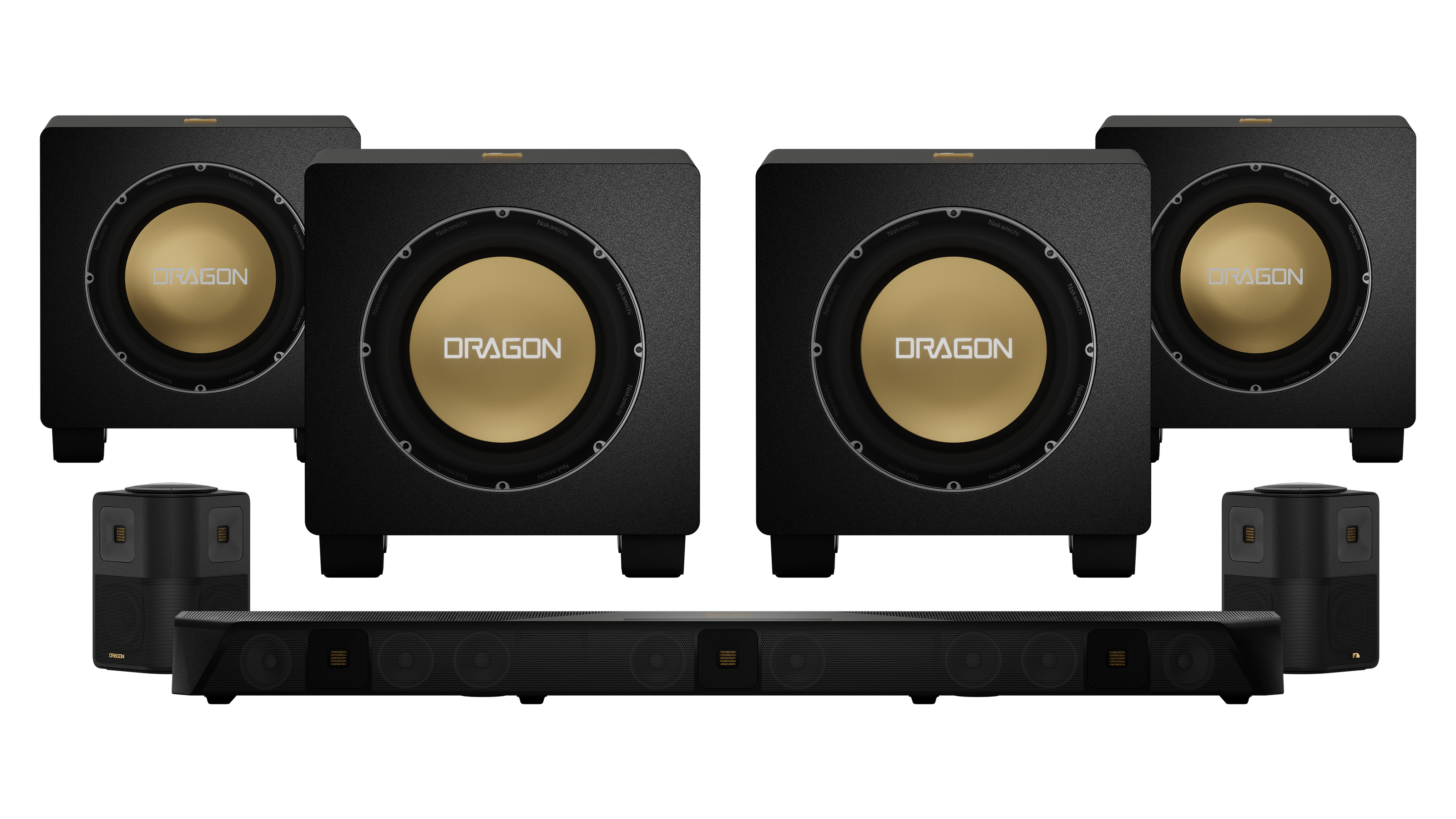 Nakamichi DRAGON Home Surround Sound System (With Quad 12" Subs)